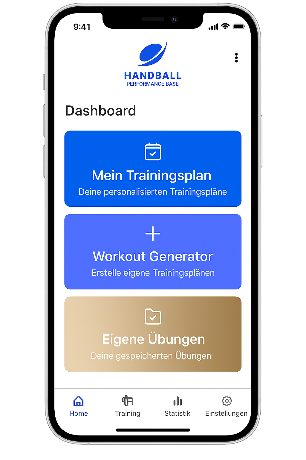 Handball Performance Base - Die ultimative Web-App für Handball-Performance